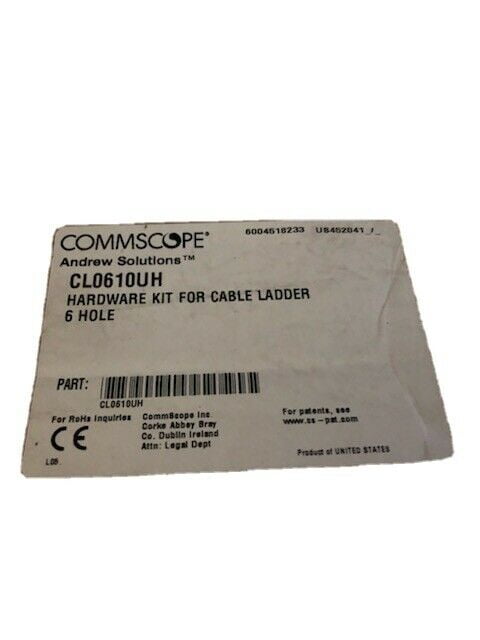NEW COMMSCOPE CL0610UH HARDWARE KIT FOR CABLE LADDER 6 HOLE - Walmart.com