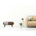 Circular Media Unit of Chestnut Wood / Elevate Home's Style - Walmart.com