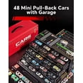 48 Mini Pull-Back Cars with Built-in Garage Set, Alloy Race Car Toy ...
