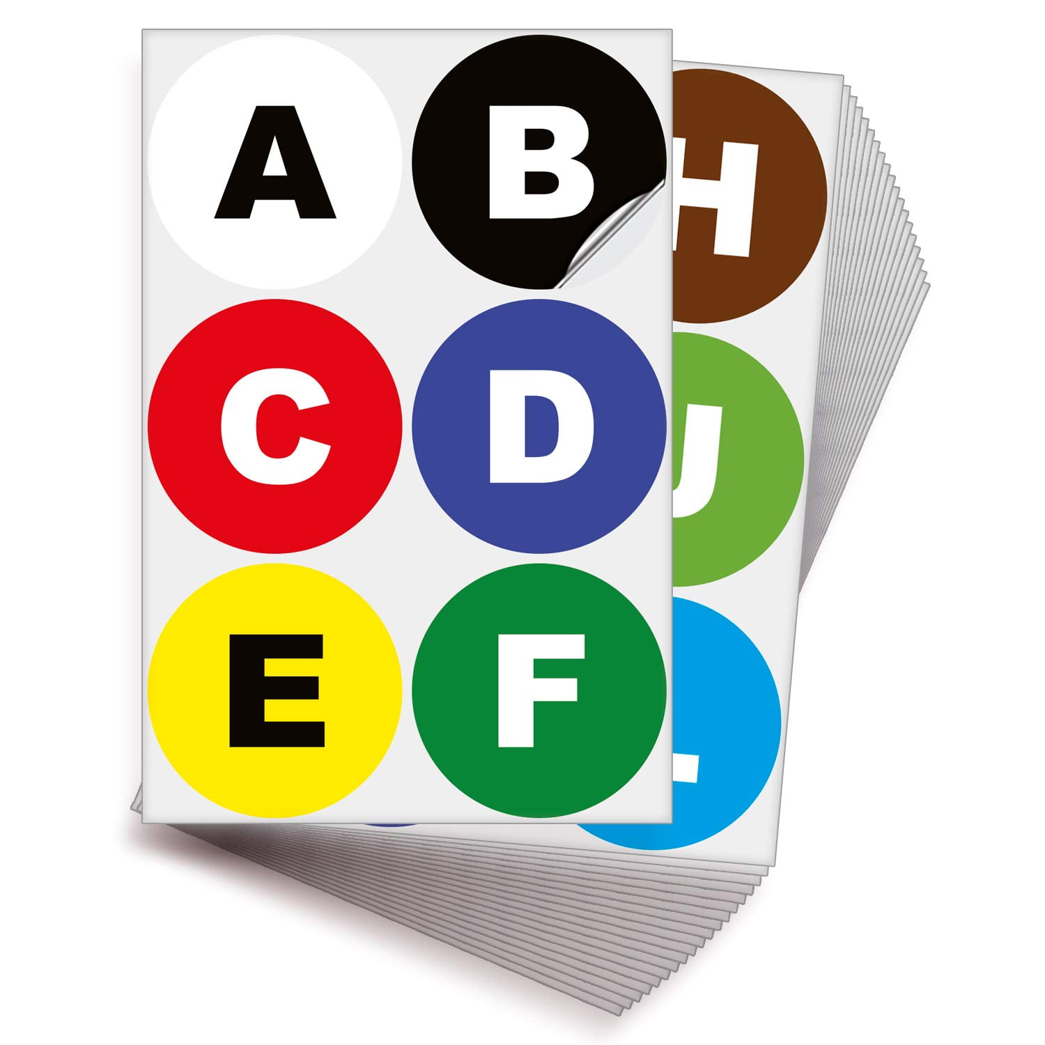 iSYFIX Multicolor Vinyl Letters Stickers - 4 inch Self-Adhesive, A to Z ...