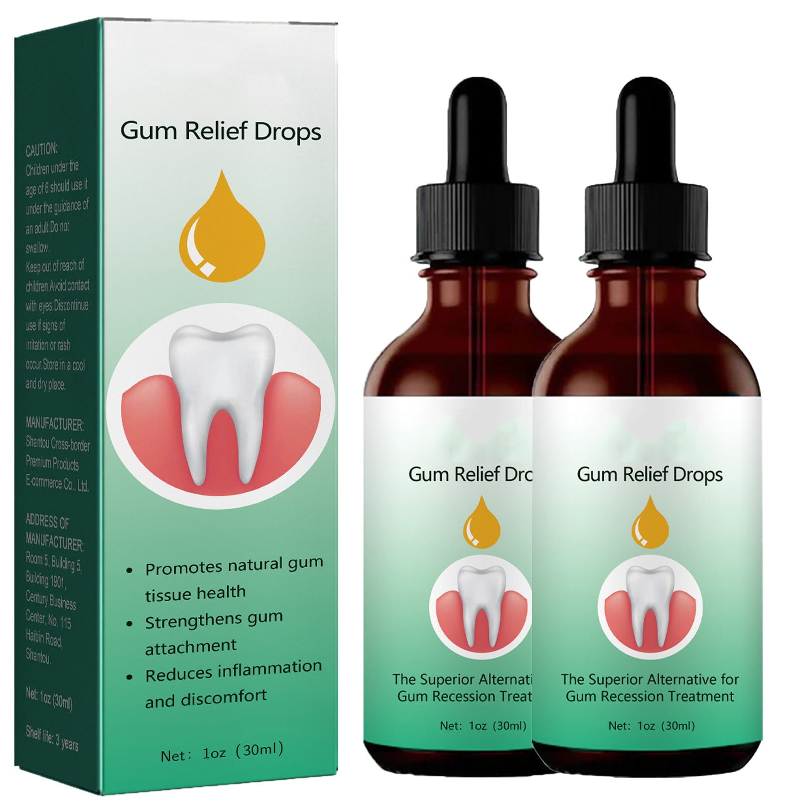 DentiZen Regrowth Drops, Gums For Receding Gums, Oil Pulling For Teeth ...