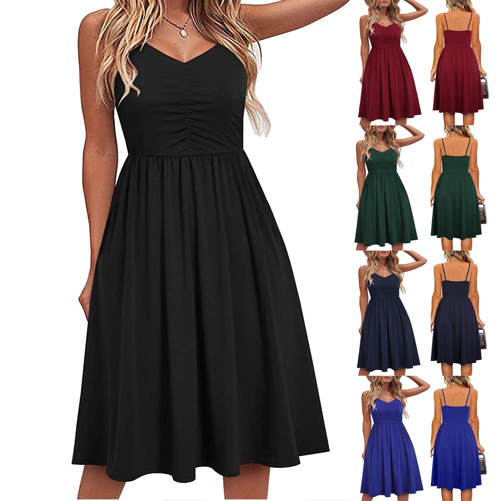 Click here for Cehvom Spaghetti Straps Homecoming Dresses casual... prices