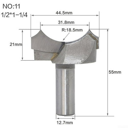 Router Bit Point-cut Round Over Groove Bit For Wood Engraving Cutter ...