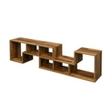 Double L-Shaped TV Stand Entertainment Center,Display Shelf - Walmart.com