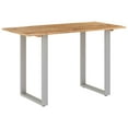 vidaXL Dining Table Kitchen Table Dining Room Dinner Table Solid Acacia ...
