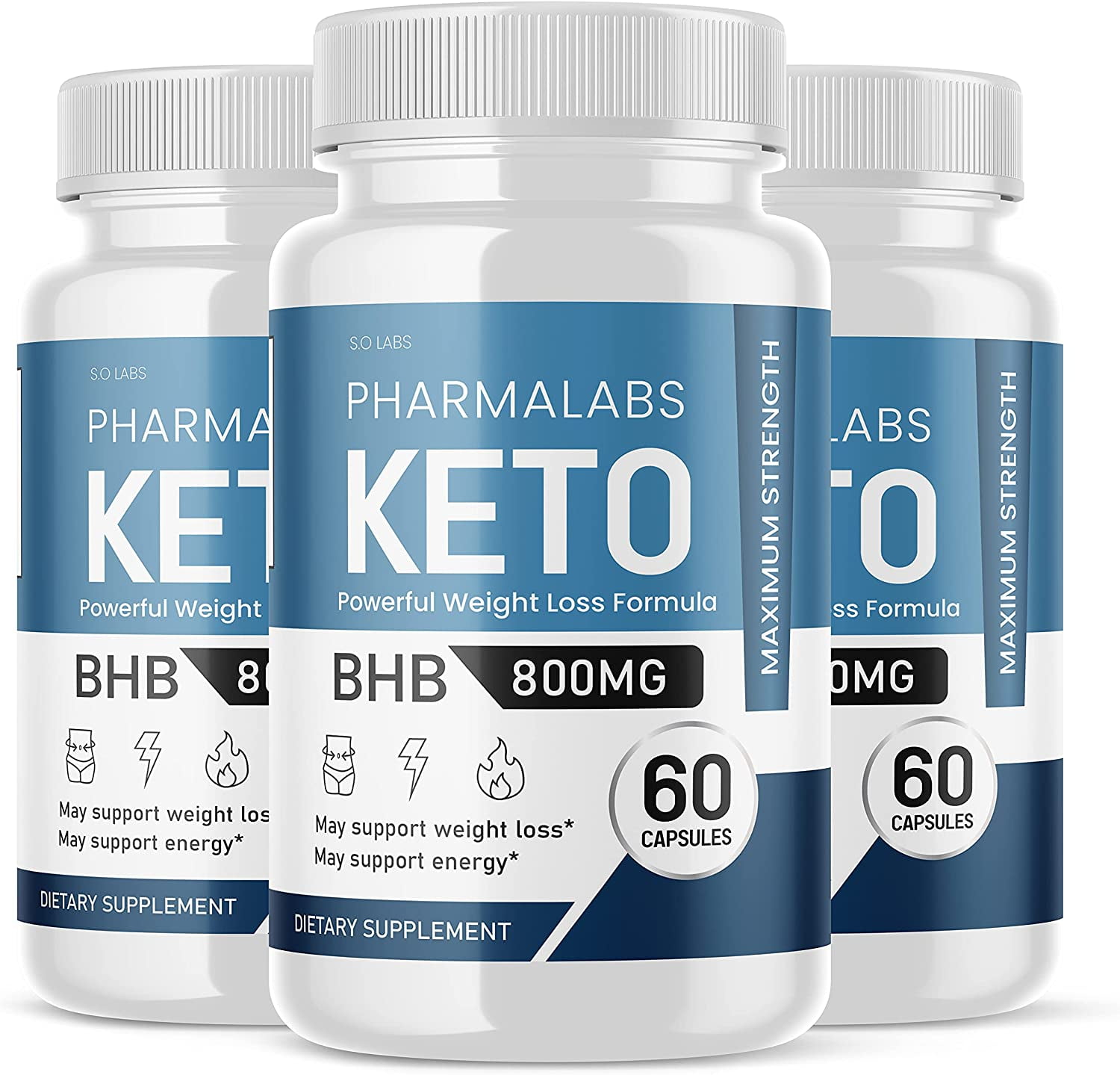 (3 Pack) Pharmalabs Keto - Keto Diet Pills - Utilize Fat for Energy ...