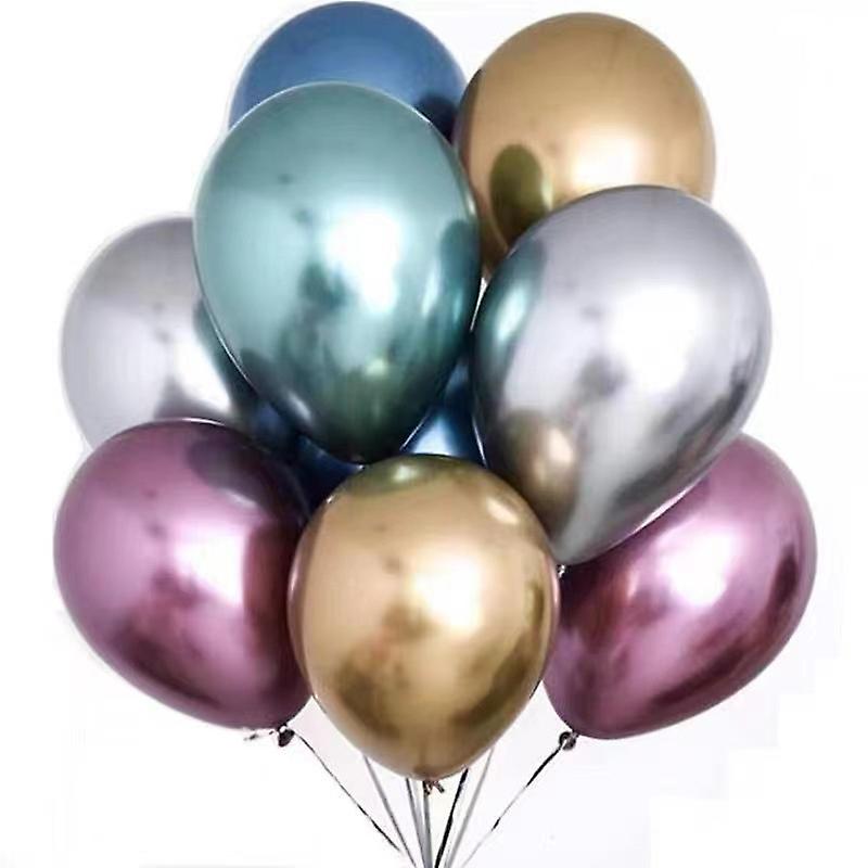 Globo de metal brillante, 50 globos de colores, globos de metal con 8 ...