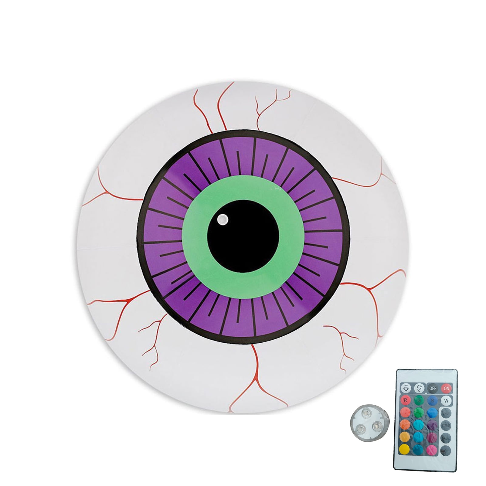 GoFJ 40cm Inflatable Eyeball Remote Control Battery Powered Color ...