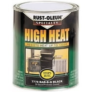 Rust-Oleum High Heat Tough Protective Enamel Paint, 8oz, BBQ Black ...