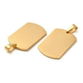 304 Stainless Steel Pendants Stamping Blank Tag Rectangle Golden ...