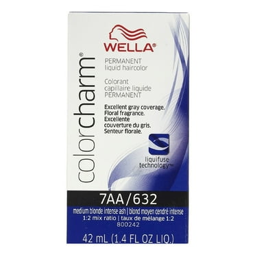 Wella COLOR CHARM, HAIR COLOR Permanent Liquid Haircolor, 7N/711 Medium ...