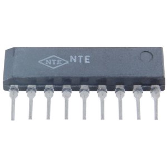 INTEGRATED CIRCUIT QUAD TRANSISTOR ARRAY 5K OHM 9-LEAD SIP - NTE1829 ...