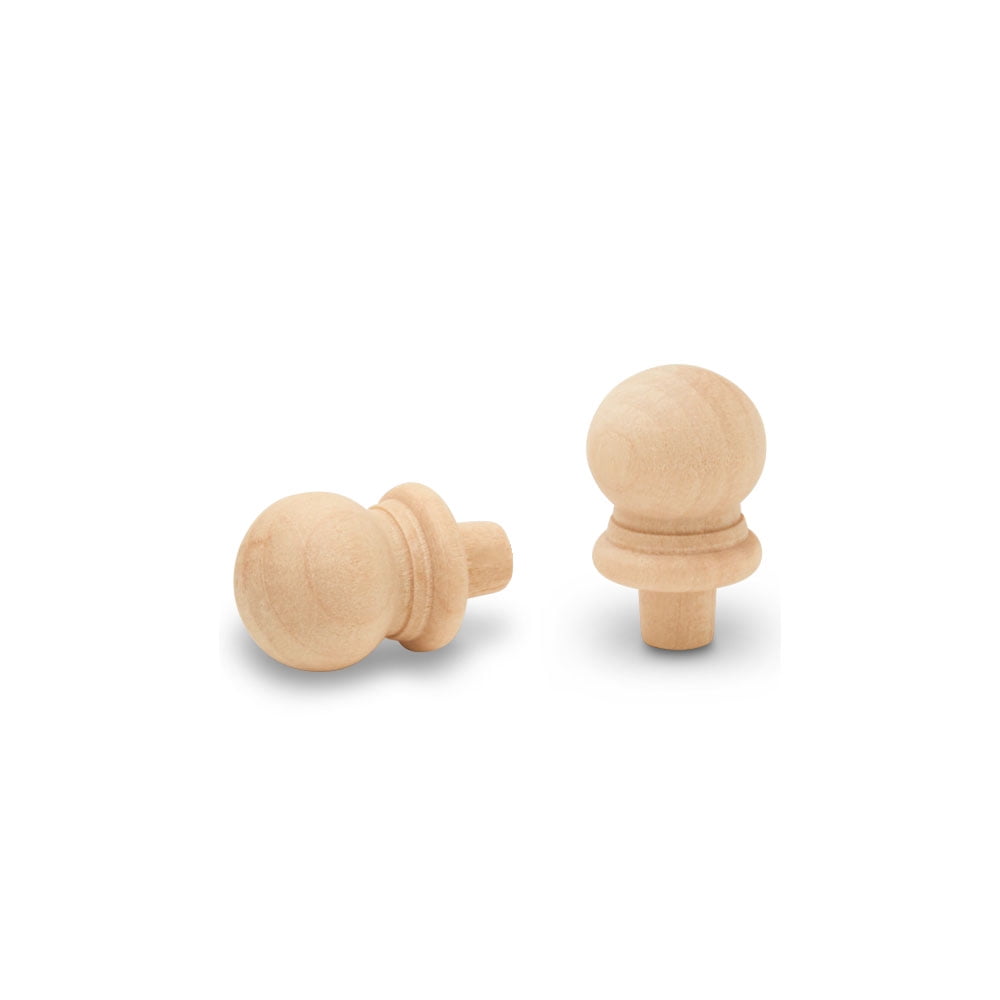 Small Wood Finials with Tenon, 7/8 inch, Pack of 1000 Wooden Finials ...