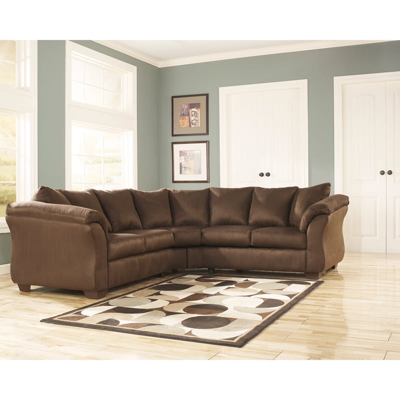 Signature Design By Ashley Darcy Chaise Sofa Sky | Baci Living Room