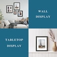 CERPXFF-5x7 Picture Frame Set of 2, Made of Real Glass and Rustic Black ...