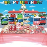 Tayo the Little Bus Background Taspestry Post Banner Backdrop Party ...