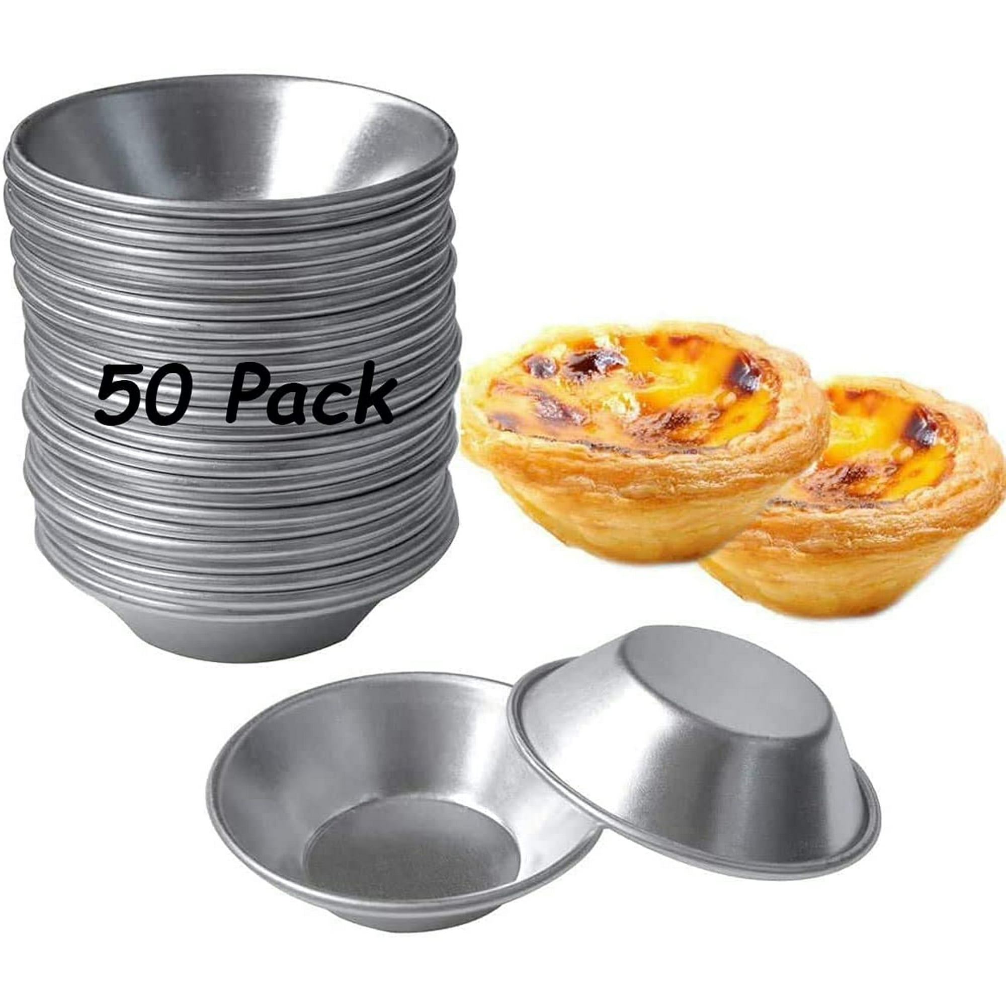 Click here for Laicaiw 50 Pack Egg Tart Molds Tiny Pie Tartlets D... prices