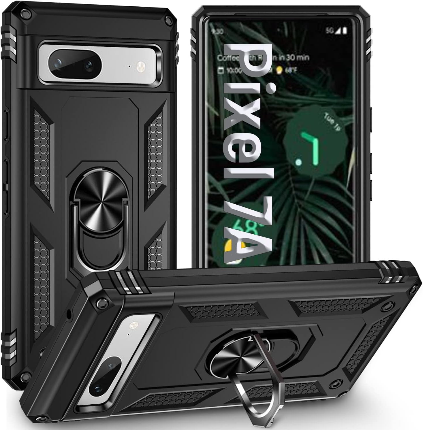 Case for Google 7A, for Pixel 7A Phone Case,with Ring, Military ...