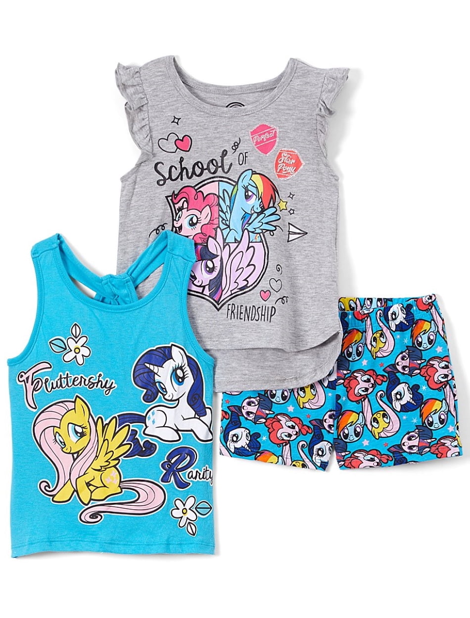 My Little Pony 3 Piece Shorts Set (Toddler Girls) - Walmart.com
