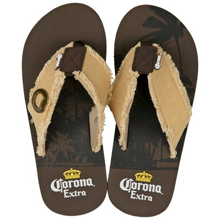 Corona Extra Logo Palm Tree Flip Flop Sandals-Medium - Walmart.ca