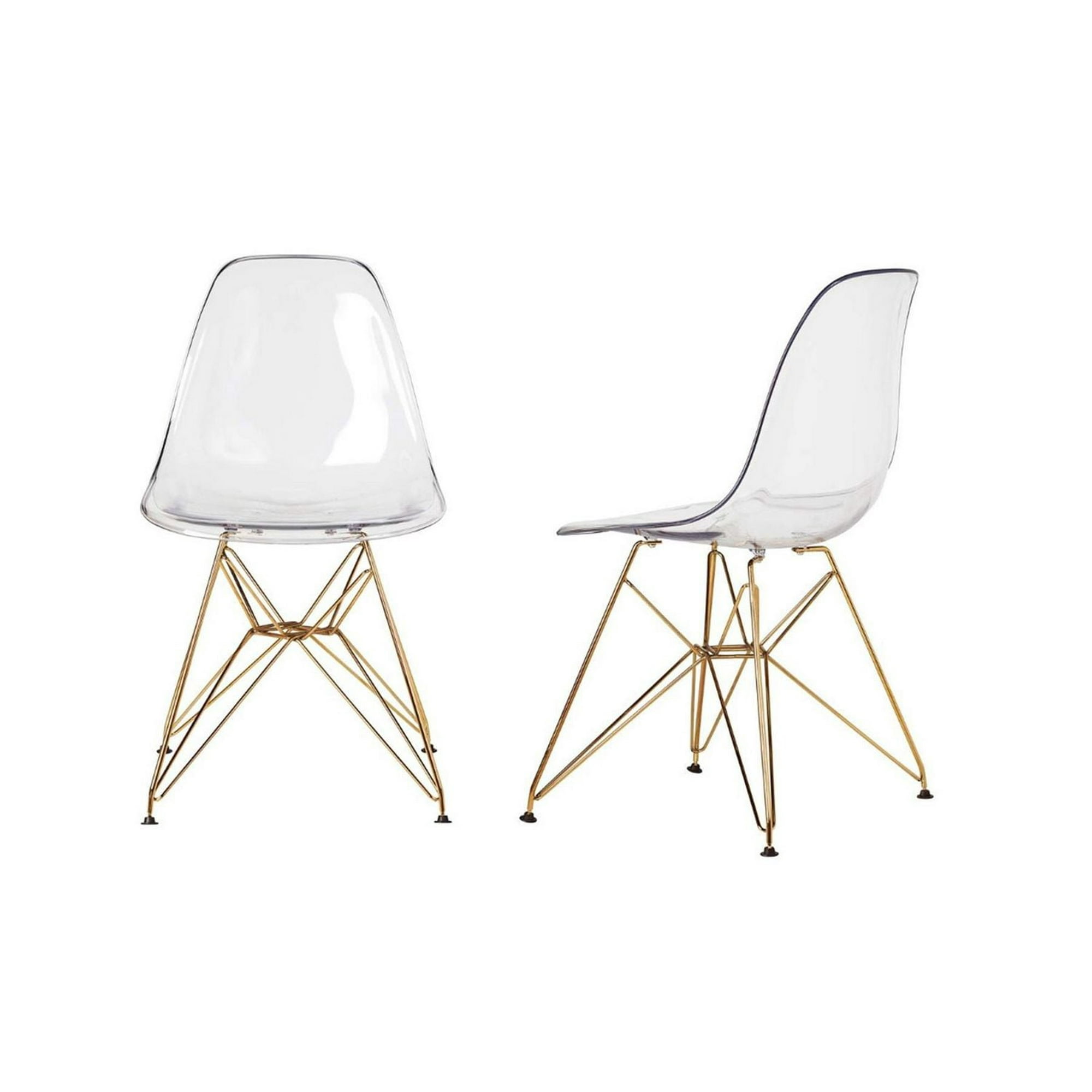 Click here for Heavenly Collection Clear & Gold Dining Chair prices