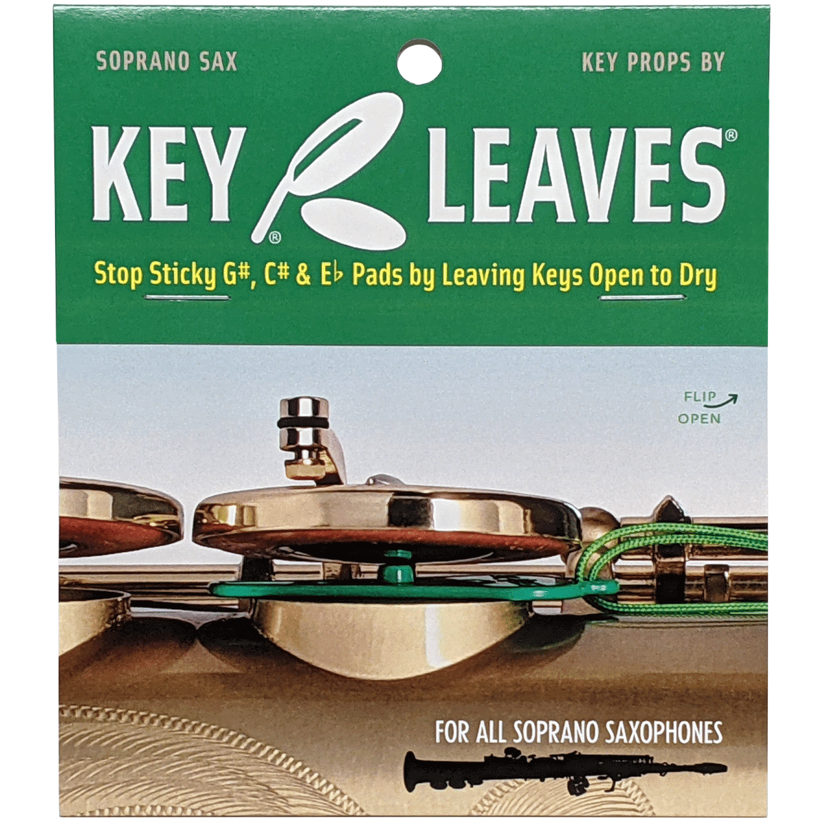 Key Leaves Soprano Saxophone Key Props to prevent sticky G#, Eb and Low ...
