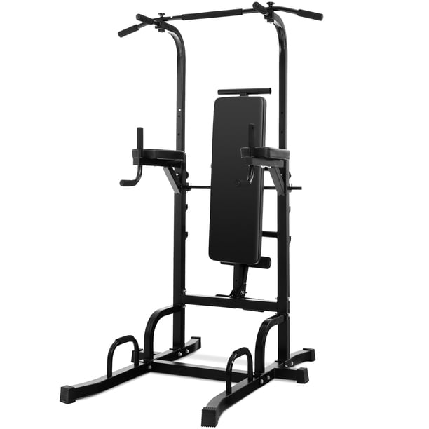 Costway Adjustable Power Tower Pull Up Bar Stand Dip Station Equipment ...