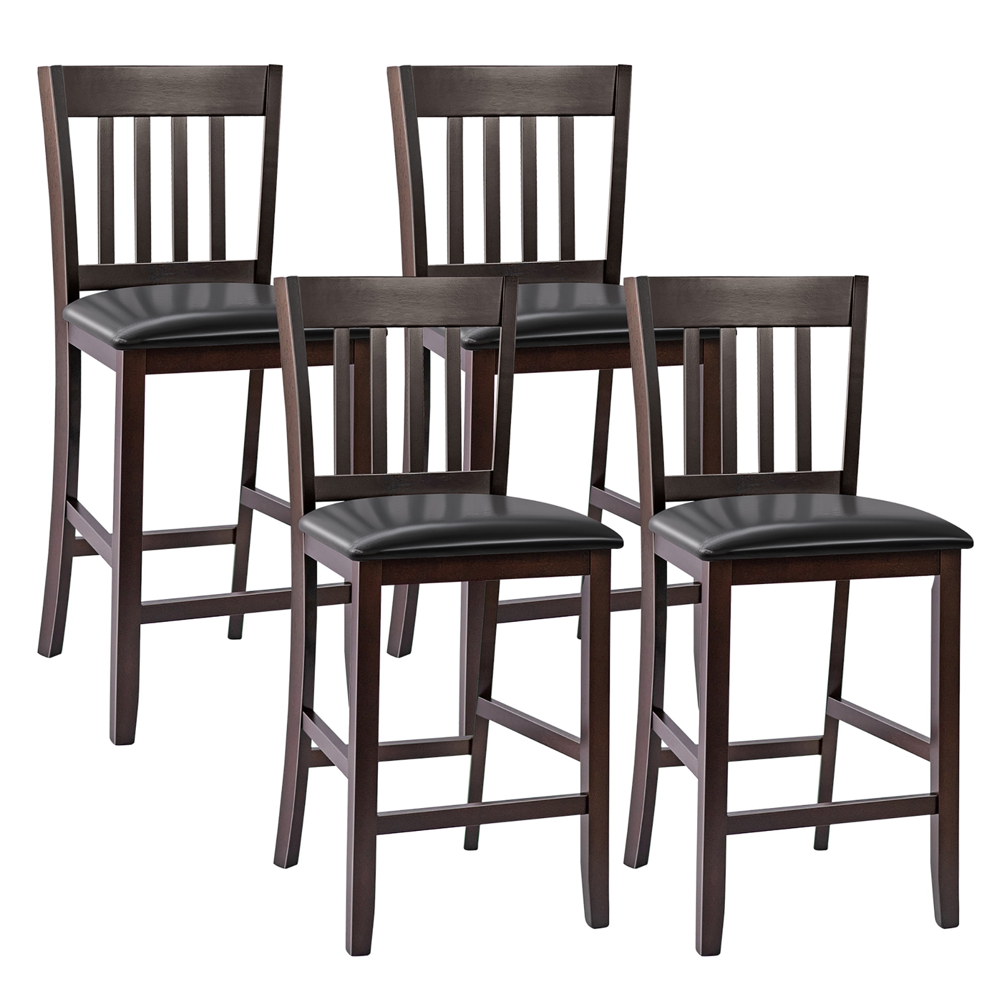 Click here for Costway Set Of 4 Bar Stools Counter Height Chairs... prices