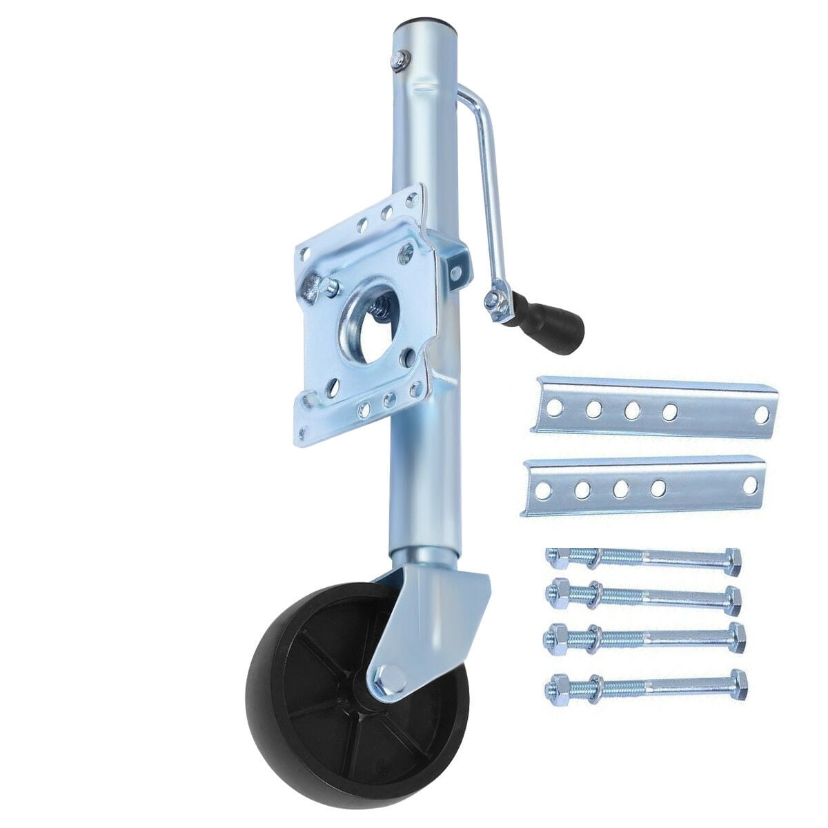 Trailer Side Swivel Jack Boat RV Swing Away Camper Wheel Bolt On 1000 ...