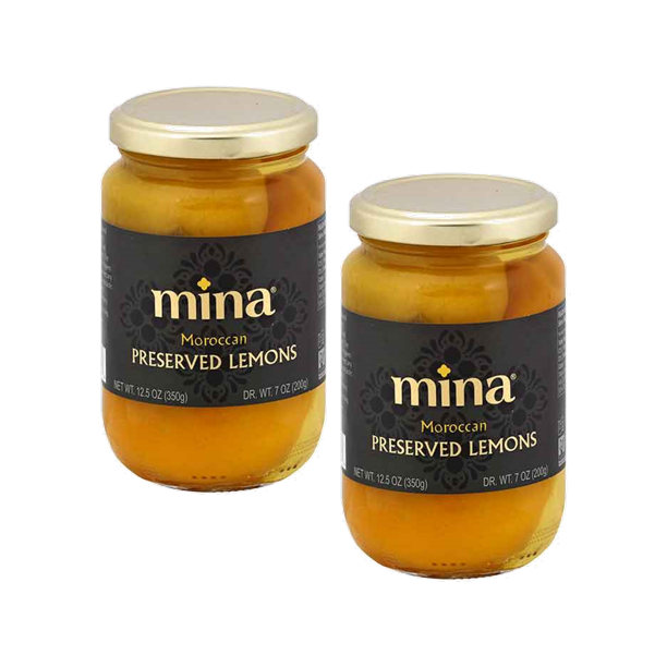 Mina Authentic Moroccan Preserved Beldi Lemons, 2-Pack 12.5 oz. Jars ...