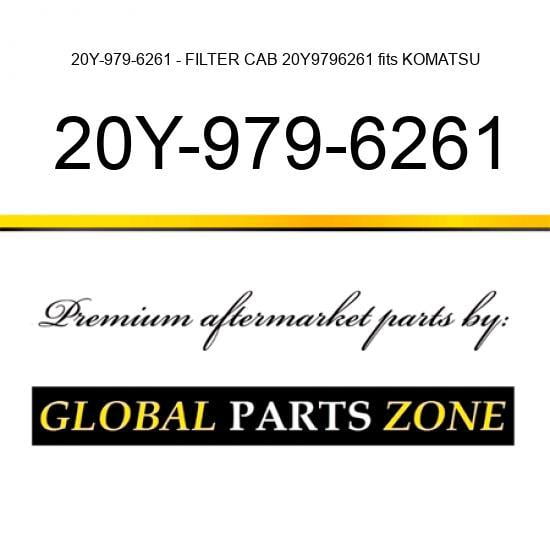 20Y-979-6261 - FILTER, CAB 20Y9796261 fits KOMATSU - Walmart.com