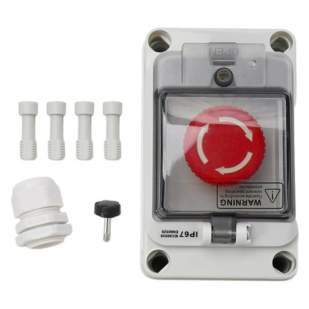 Estop Switches With Box E-Stop Box Emergency Stop Push Button Switch ...