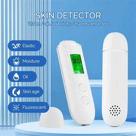 Qtmnekly Skin Moisture Tester Smart Water and Oil Tester LCD Display ...