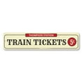 Train Tickets Novelty Decor, Metal Wall Sign - 4x18 Inches - Walmart.com
