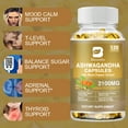 B Beworths Organic Ashwagandha 2,100 mg - 120 Veggie Capsules Stress ...