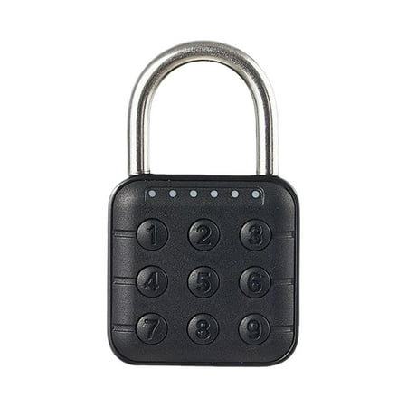 Push Button Combination Padlock 6 digits Password Code, Resettable Portable Digital Lock for ...