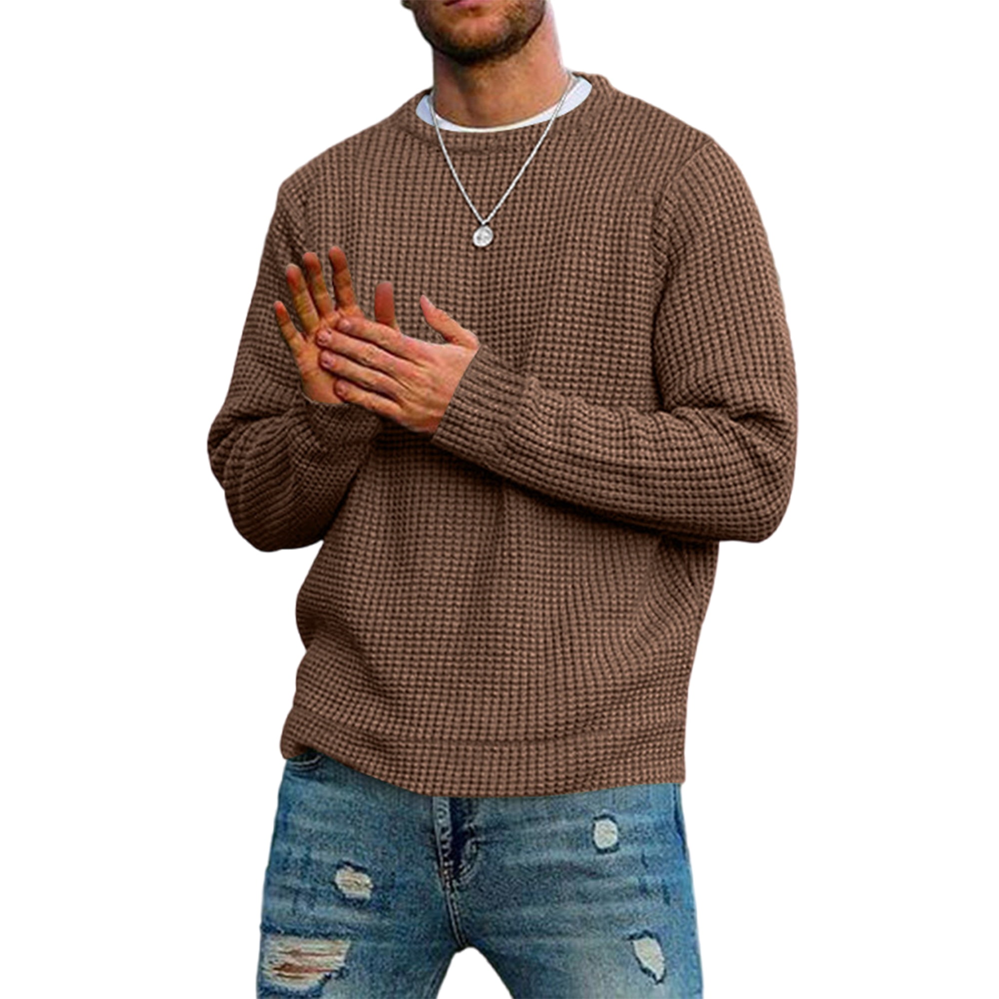 Click here for Bellella Mens Jumper Tops Long Sleeve Sweater Wint... prices