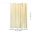 Yellow Solid Color Shower Curtain Waterproof Fabric Bathroom Set With ...
