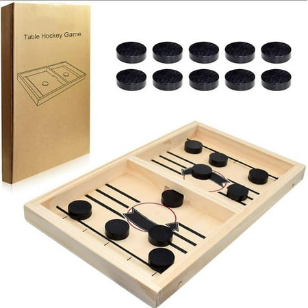 Super Fast Sling Puck Game, Portable Table Hockey Game For Kids And ...