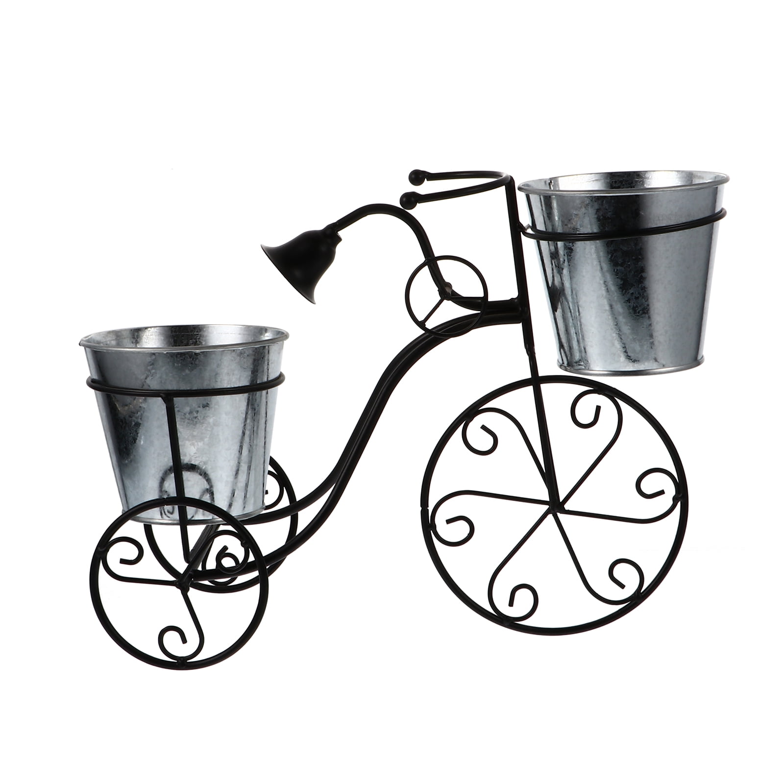 NUOLUX Flower Stand Holder Pot Bike Metal Planter Garden Rackdisplay ...