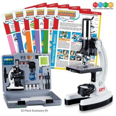 AmScope 120X-1200X Kids Beginner Microscope STEM Science Sets for ...