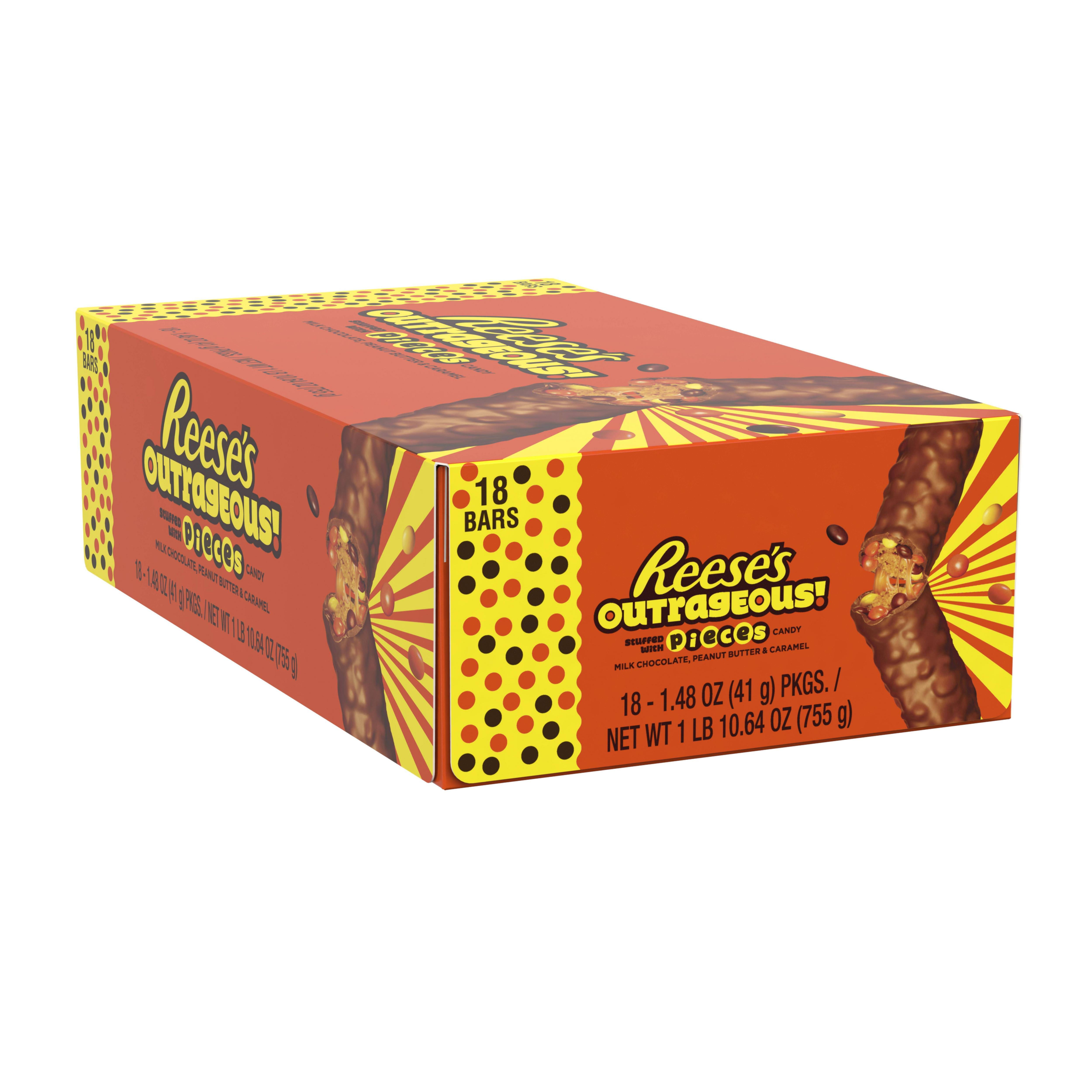 Reese's, Outrageous, Peanut Butter and Milk Chocolate Bar, 1.48 Oz ... Reese's, Outrageous, Peanut Butter and Milk Chocolate Bar, 1.48 Oz ...