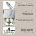 Stainless Steel Tea Kettle – Heavy Gauge Durable Whistling Tea Kettle ...
