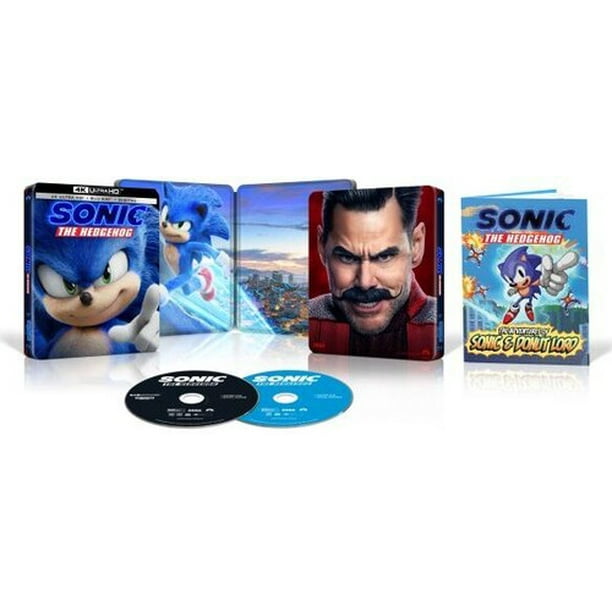 Sonic the Hedgehog SteelBook (4K UltraHD + Blu-Ray + Digital Copy ...