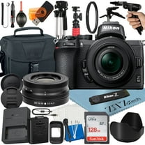 Nikon Z50 Kit: Mirrorless Camera, NIKKOR 16-50mm VR Lens, 64GB Card ...