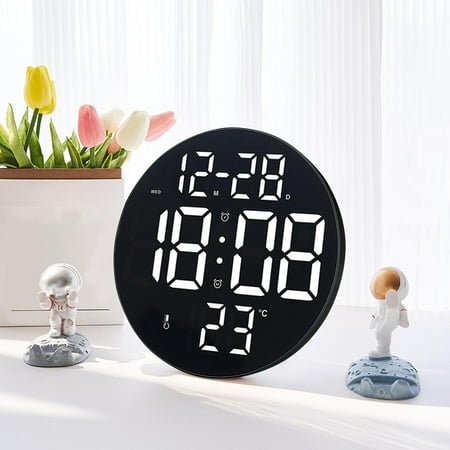 Digital Clock, 9" LED Digital Clock Large Display, with Remote Control ...