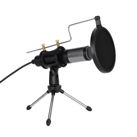 Computer Microphone, USB Microphone, Black Office For Computer ...