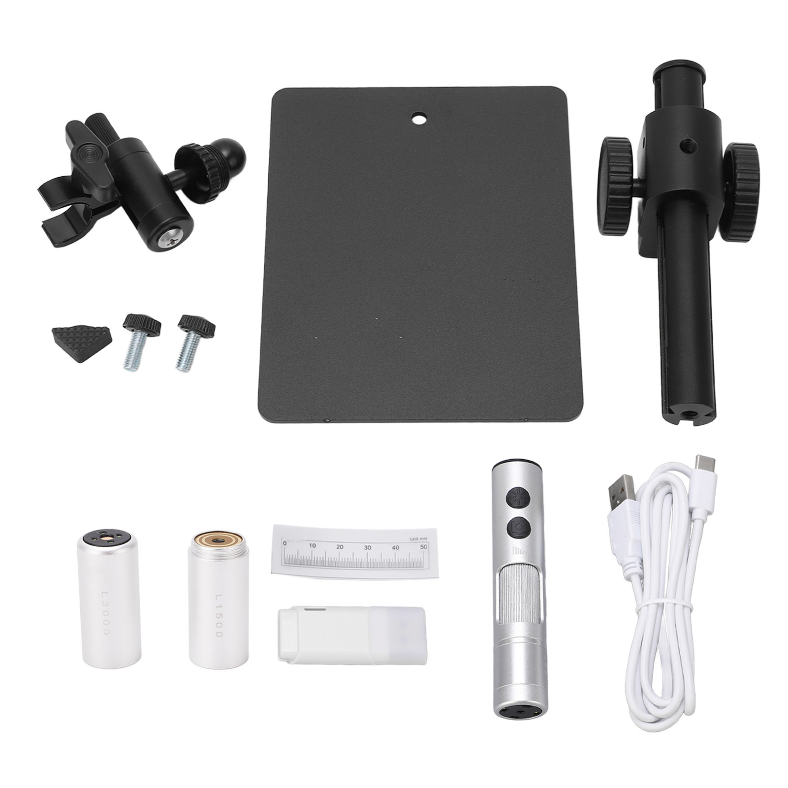Digital Microscope Magnifier Set 750X 1500X 3000X Lens High Resolution ...