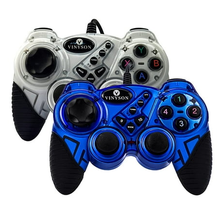 Wired Gaming Controller, Joystick XYCCA with Dual-Vibration PC Game ...