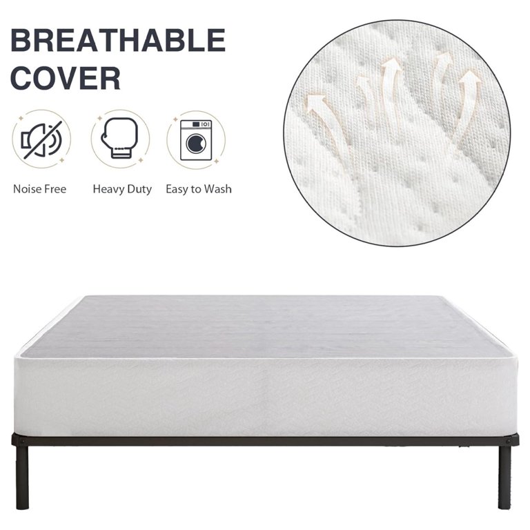 Metal Bed Foundation 5 Inch Queen Metal Box Spring Foundation - Sturdy ...